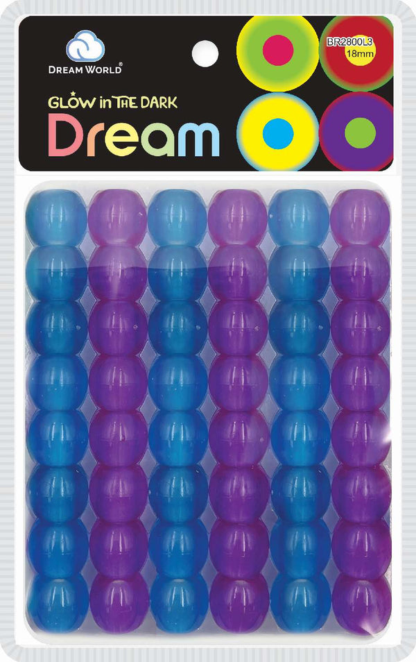 DREAM WORLD - GLOW IN THE DARK 18MM LUMINOUS BLUE/PUPRLE | Zoe Beauty ...