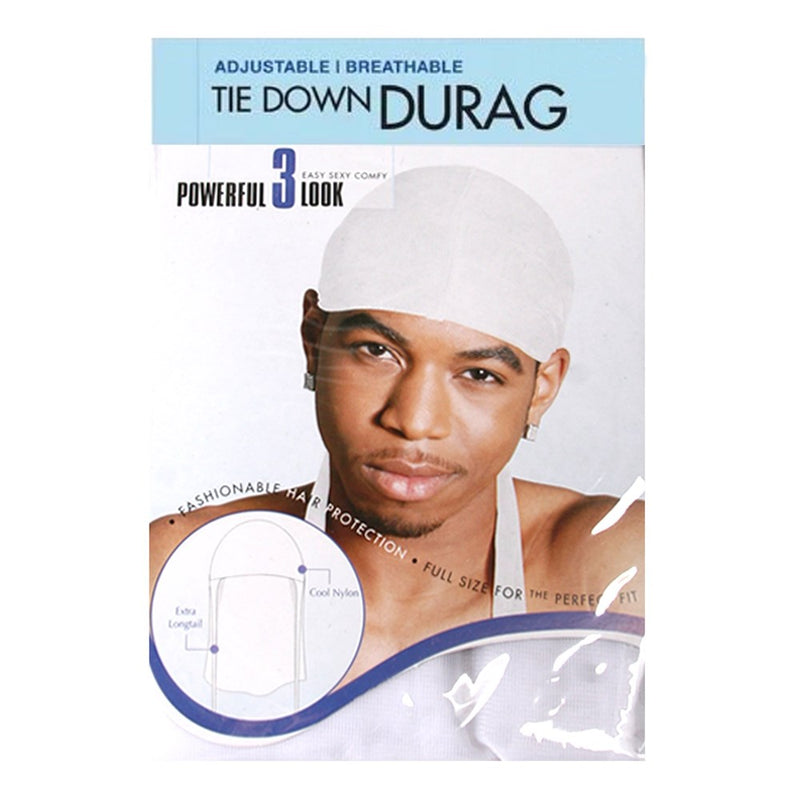 MAGIC COLLECTION - Tie-Down Durag WHITE | Zoe Beauty Supply