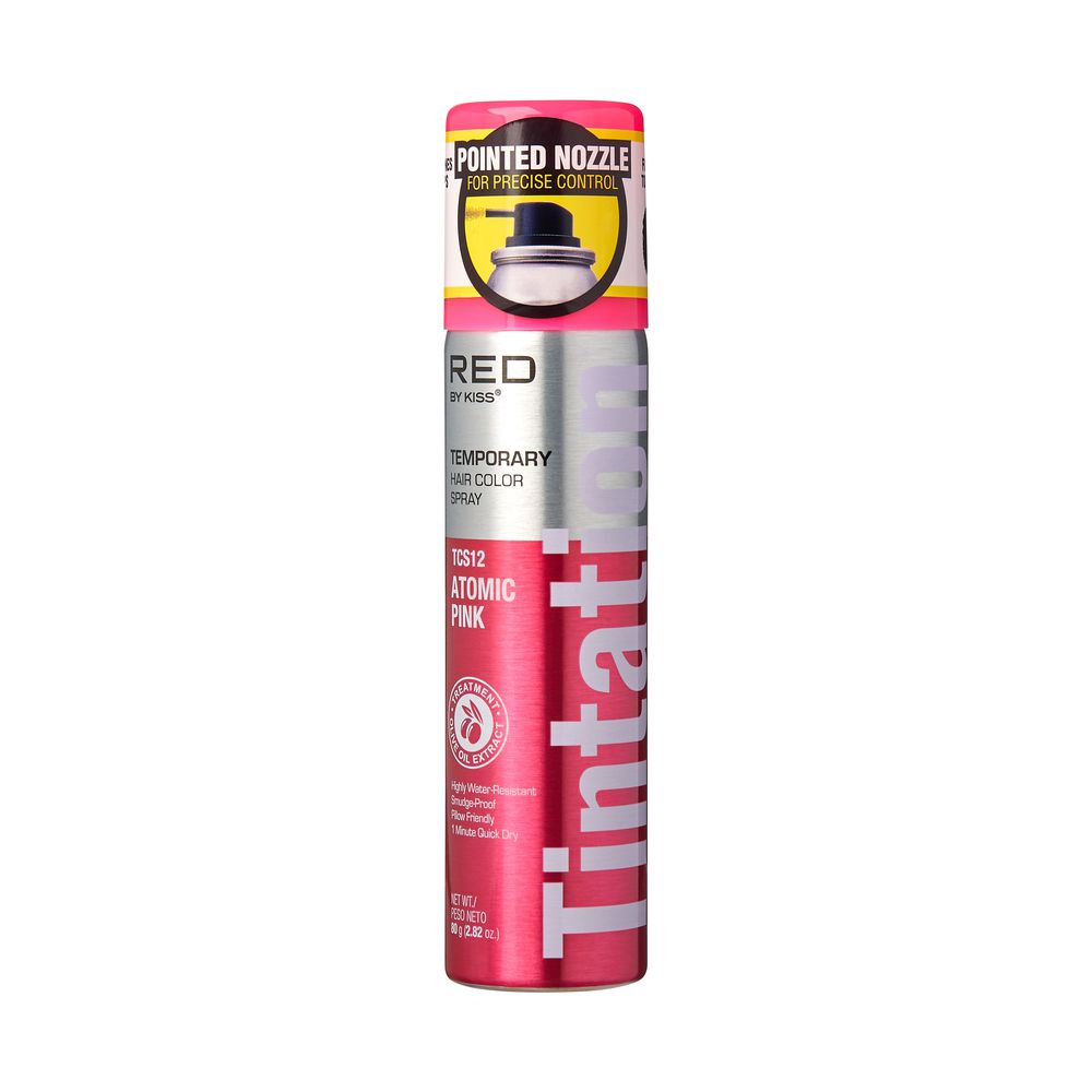 KISS - Tintation Colors & Care Temporary Hair Color Spray ATOMIC PINK ...