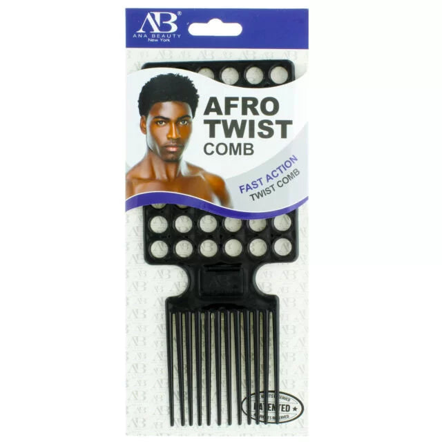 ANA BEAUTY - AFRO TWIST COMB ROUND HOLE | Zoe Beauty Supply