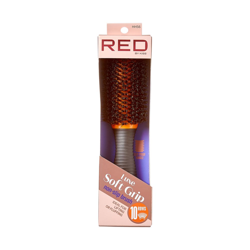 KISS - RED LUXE SOFT GRIP BRUSH | Zoe Beauty Supply